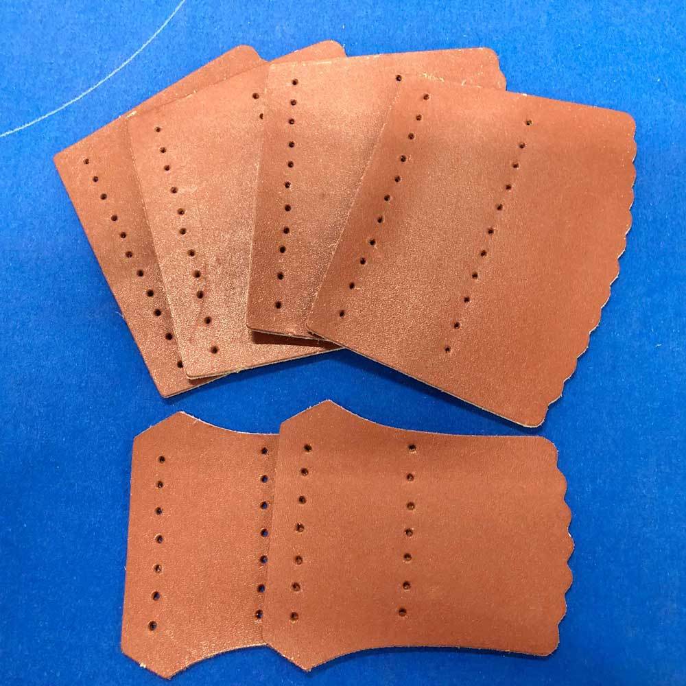 Billiard Pocket leather set Black, White, Light Brown and Dark Brown